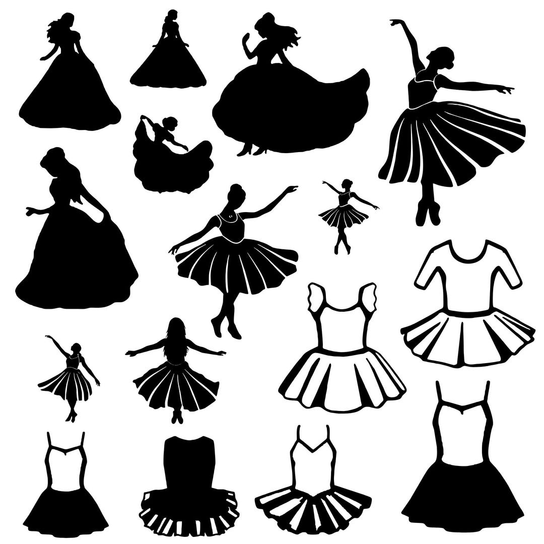 Tutu Svg Bundle, Tutu Dress Clipart, Cute Tutu Vector, Ballet Tutu ...