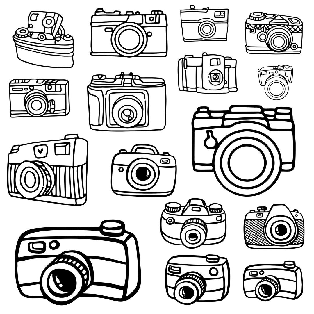 Camera Svg Bundle, Camera Clipart, Photography Vector, Old Camera Decal ...