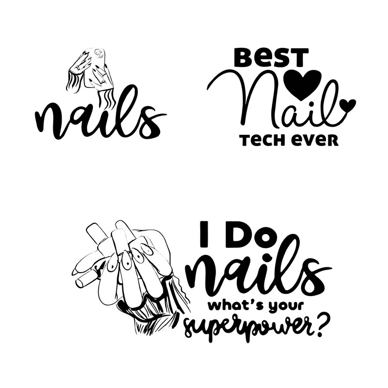 Nail Tech Life Svg Bundle, Makeup Clipart, Salon Life Vector, Nail ...