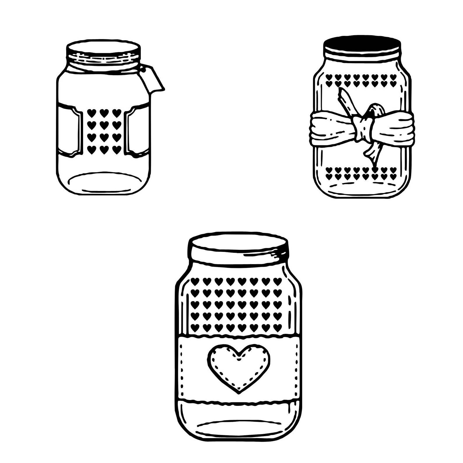 Mason Jar Svg Bundle, Mason Jar Svg File, Mason Jars, Glass Jar, Laser ...