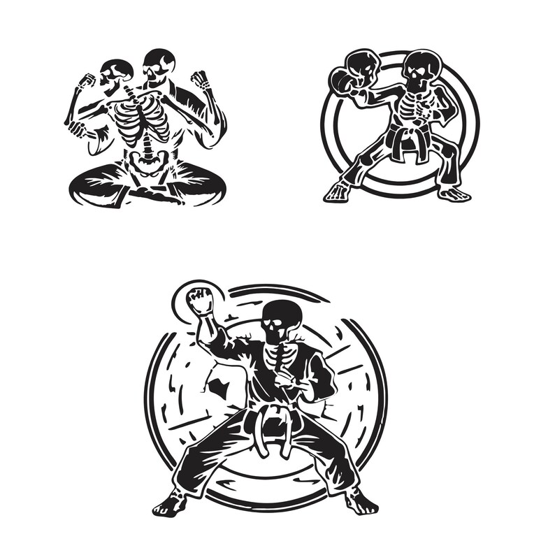 Karate Svg Bundle, Kung Fu Clipart, Taekwondo Vector, Karate Decal ...