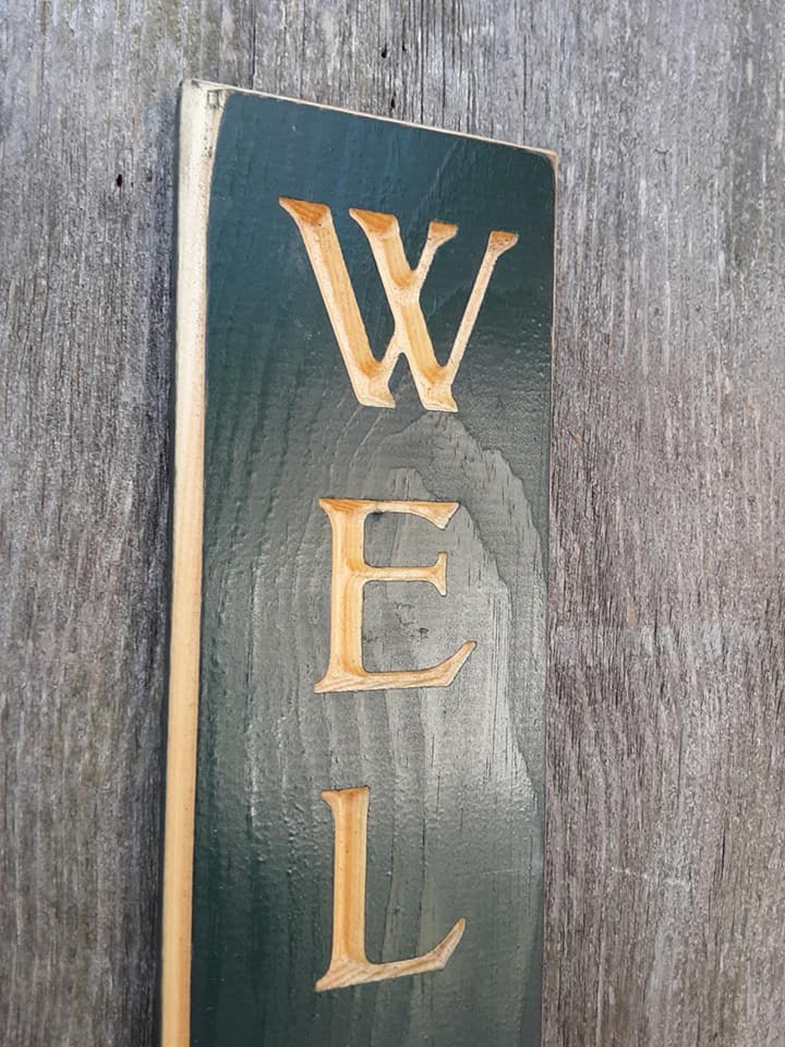 Routed Carved Engraved Welcome Sign With Pineapple Sign Black - Etsy