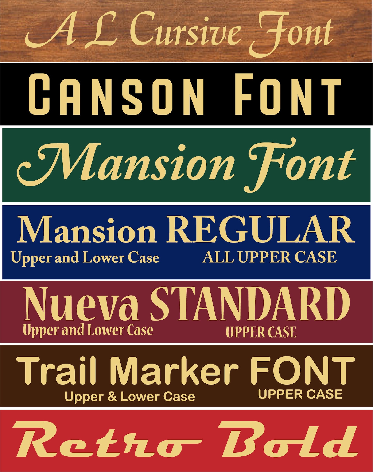 CUSTOM 2 line CNC carved routed sign Two lines simple layout. | Etsy