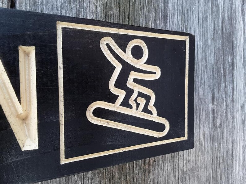 CUSTOM Double Diamond Snowboard Trail Snowboarding Riding - Etsy