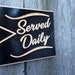 Routed Carved Engraved Painted Wood Sign Good Eats Sign Served - Etsy