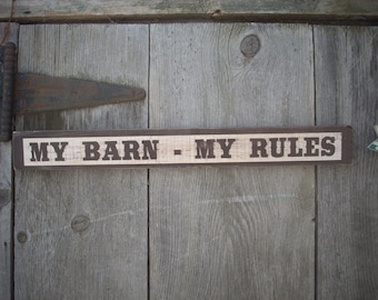 Horse Barn Rules - Etsy