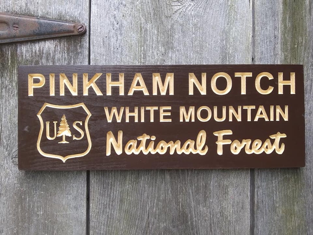 Routed / Carved Replica Pinkham Notch White Mountain National Forest ...
