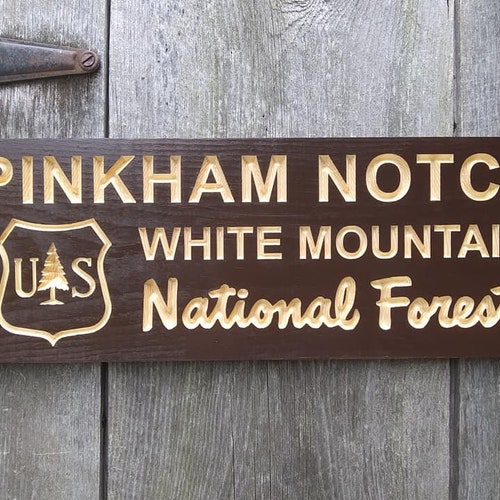 White Mountains National Forest Entrance Sign - Etsy