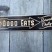 Routed Carved Engraved Painted Wood Sign Good Eats Sign Served - Etsy