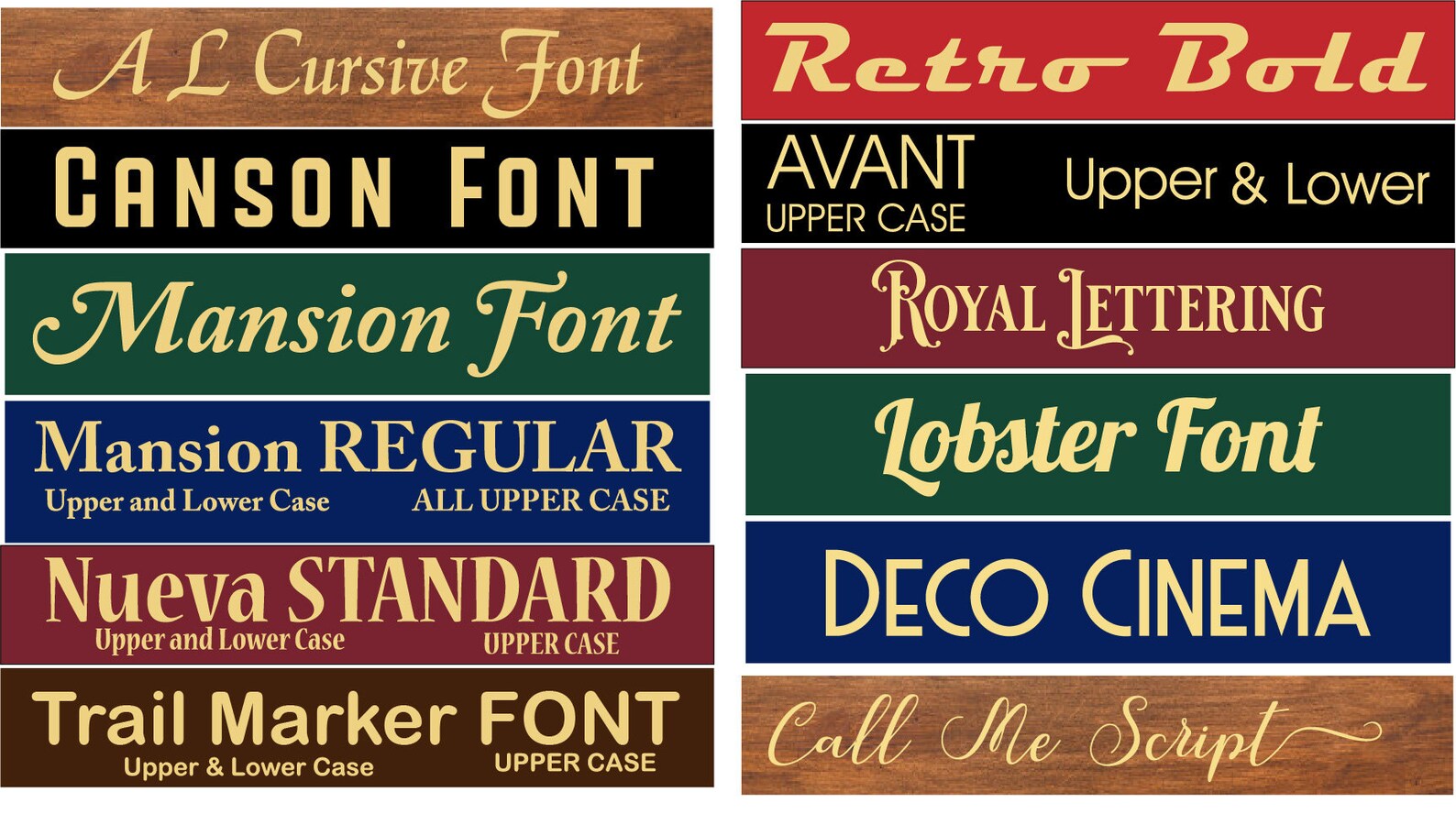 CUSTOM 2 Line CNC Carved Routed Sign Two Lines Simple Layout. - Etsy