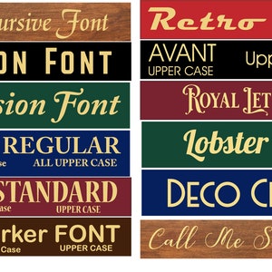 CUSTOM 2 Line CNC Carved Routed Sign Two Lines Simple Layout. - Etsy