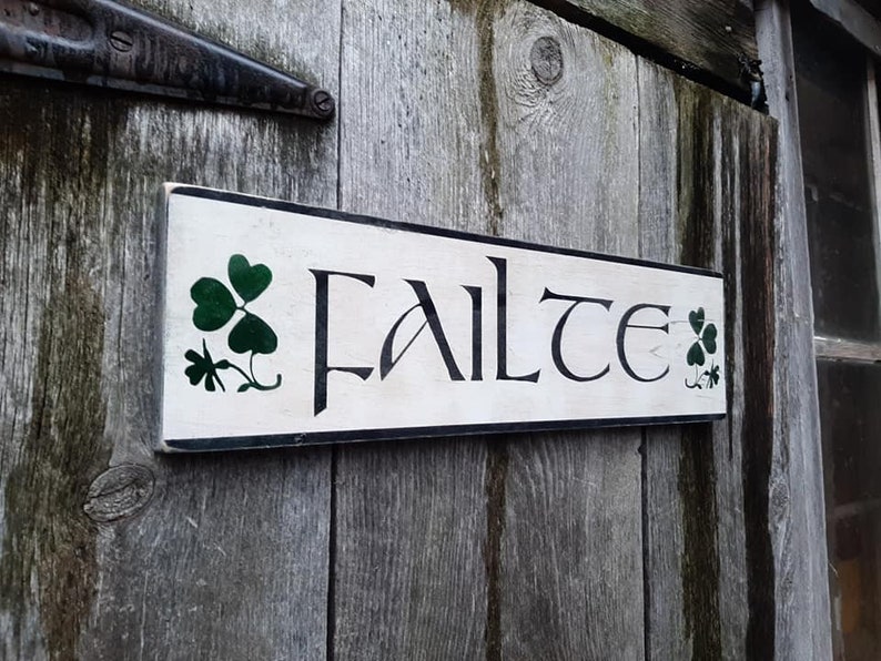 Failte Irish Welcome Wooden Shabby Primitve Distressed Sign - Etsy