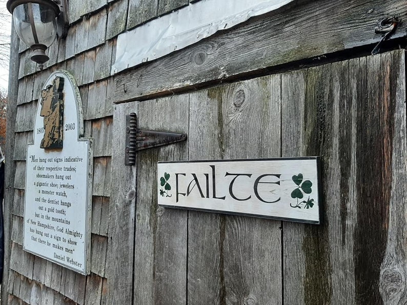 Failte Irish Welcome Wooden Shabby Primitve Distressed Sign - Etsy