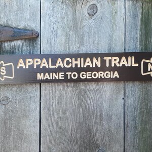 Appalachian Trail Sign Hiker Trail Hiking Trail Sign Routed Carved Sign ...