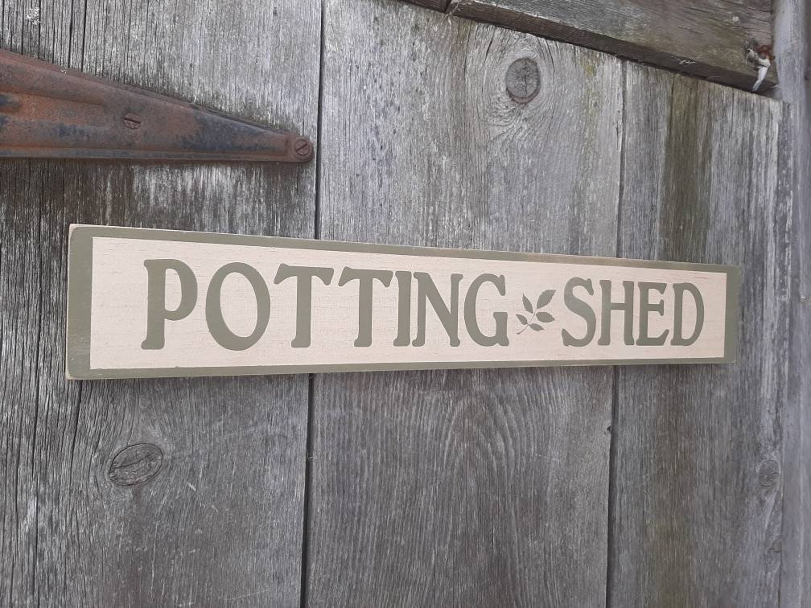 Potting Shed Sign Wooden Shabby Chic Farm Gardening Sign - Etsy