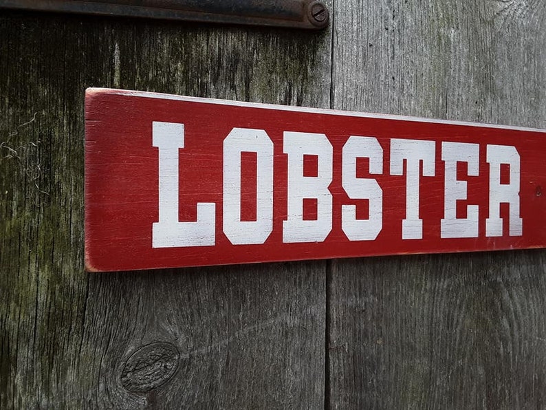 LOBSTER ROLLS Shabby Primitive Wooden Sign Ocean Beach Sailing | Etsy