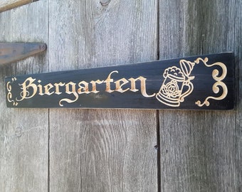 Biergarten Sign - Etsy