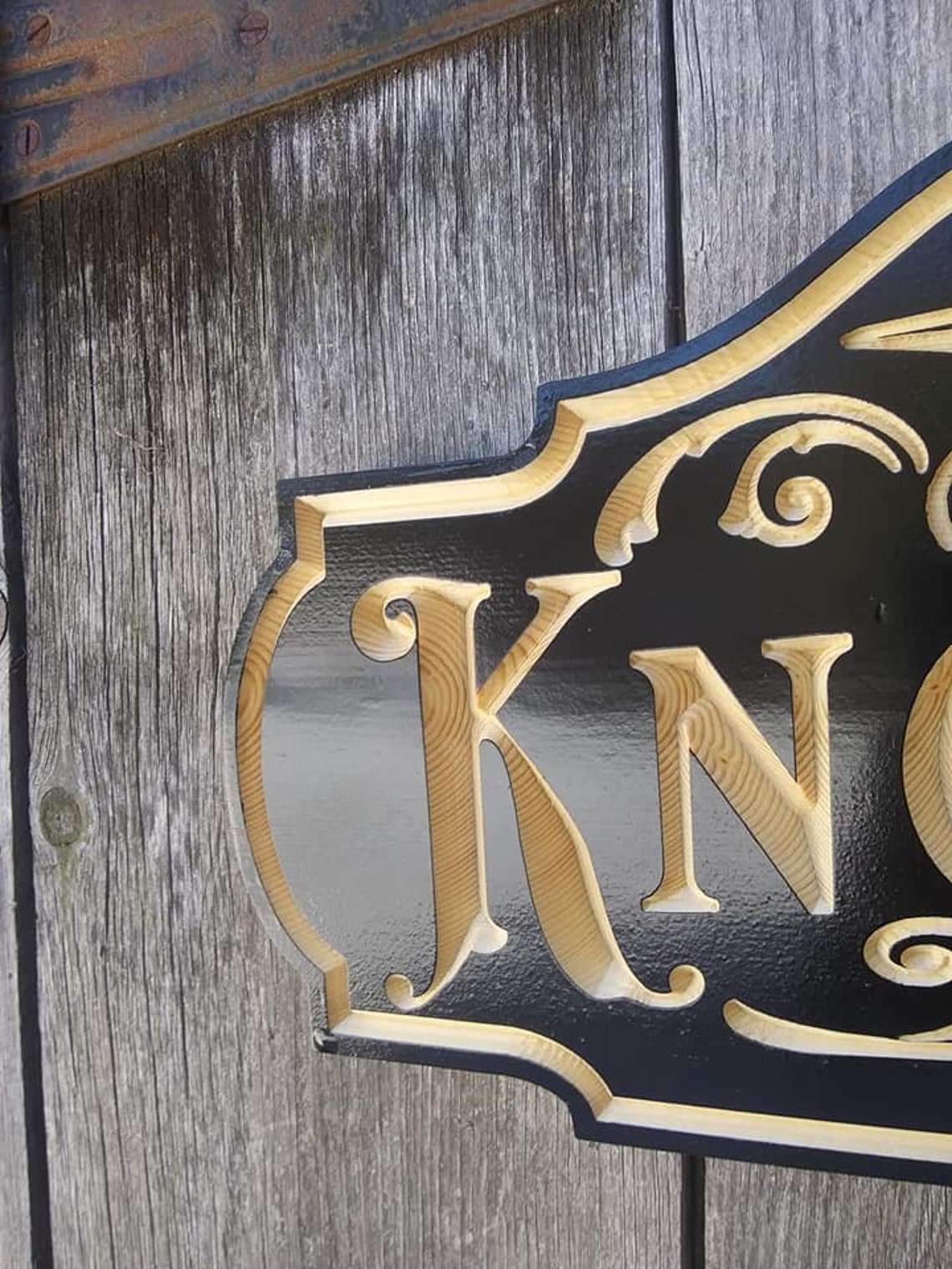 CUSTOM Routed Carved Family Name 1.5 THICK Spruce Sign - Etsy