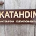 Routed / Carved Replica Mount KATAHDIN Summit Wooden Shabby Primitive ...