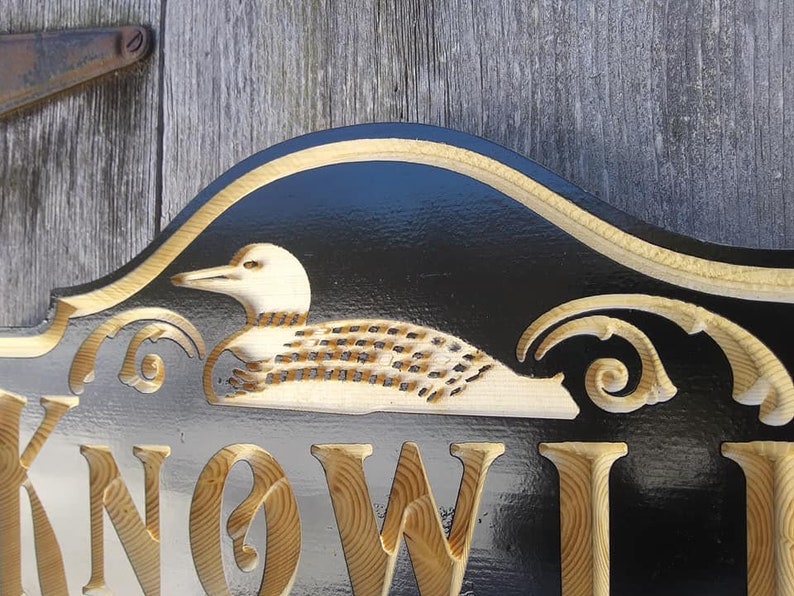 CUSTOM Routed Carved Family Name 1.5 THICK Spruce Sign - Etsy