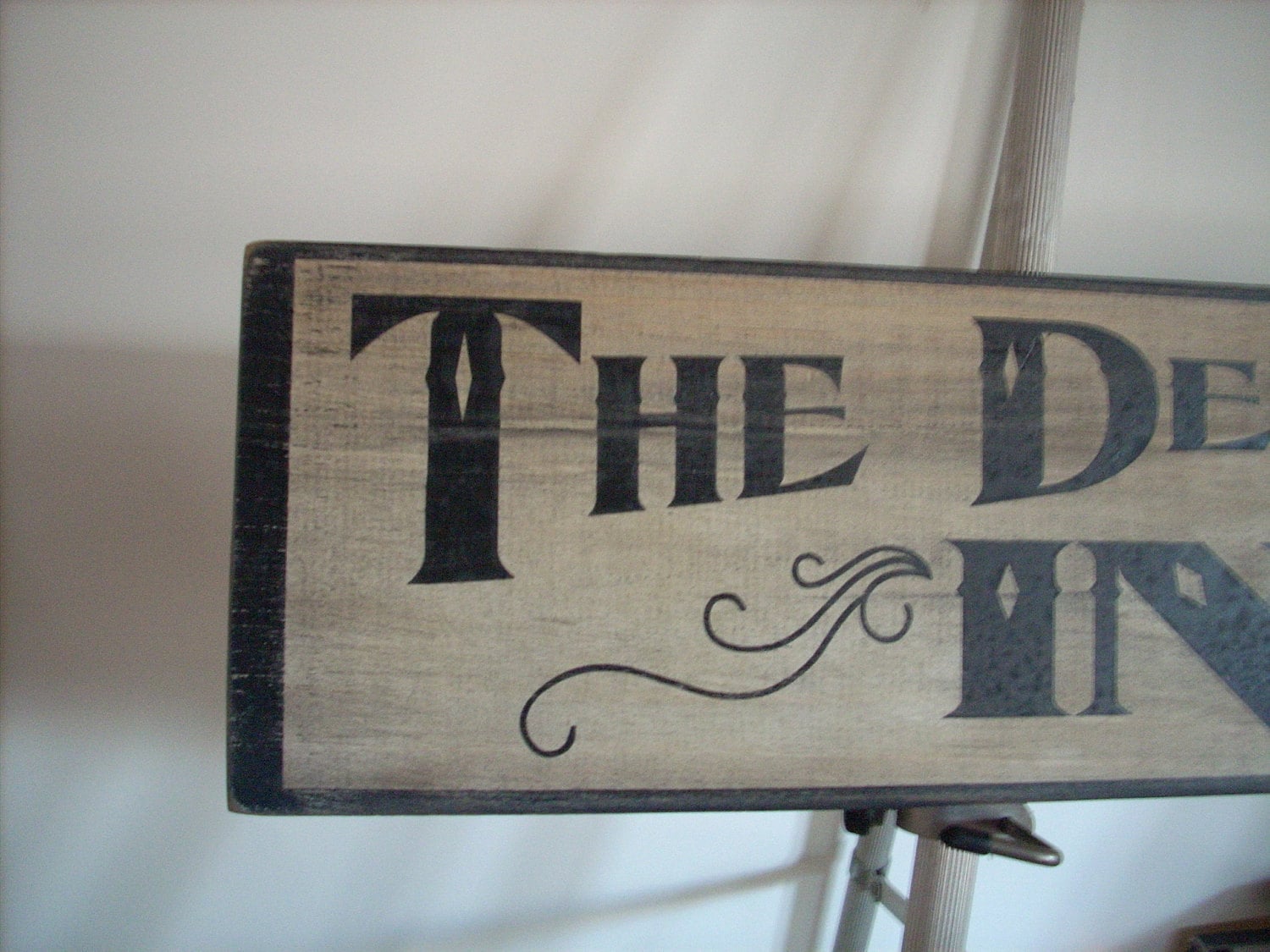 The Dew Drop Inn Sign Painted Wood Shabby Chic Painted Cottage Sign Bar ...