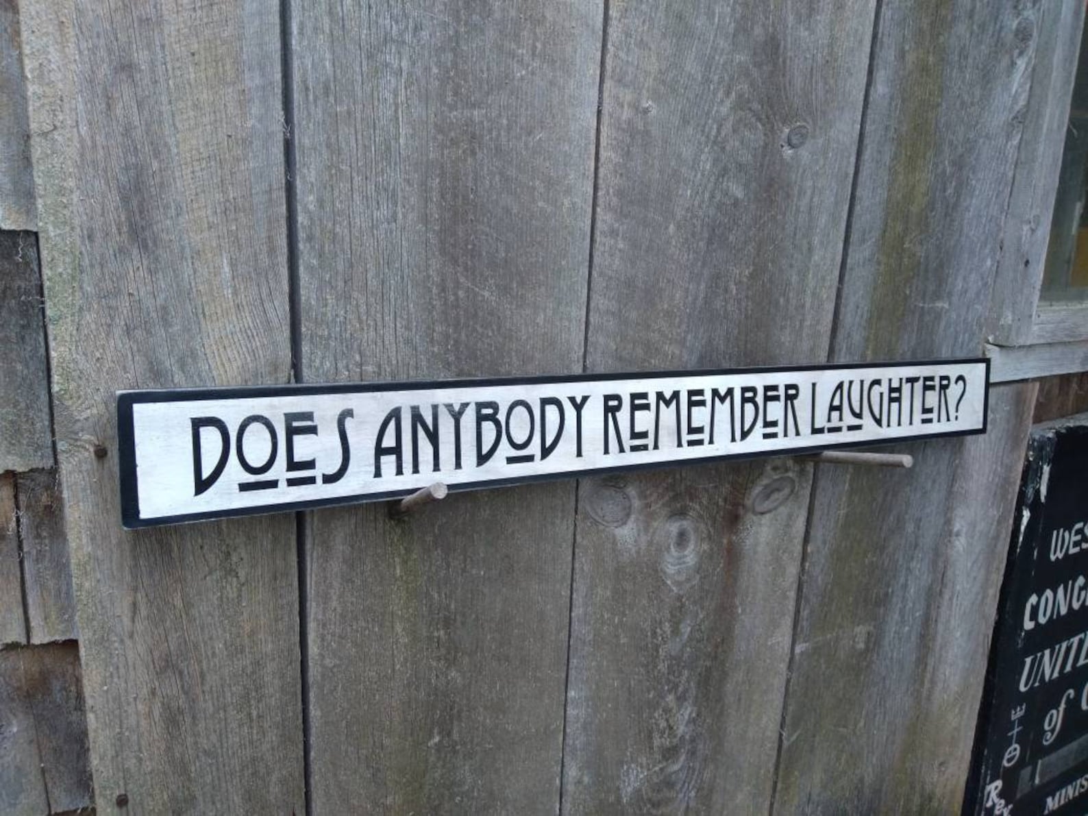 Does Anybody Remember Laughter Led Zeppelin Shabby Wood Sign Stairway ...