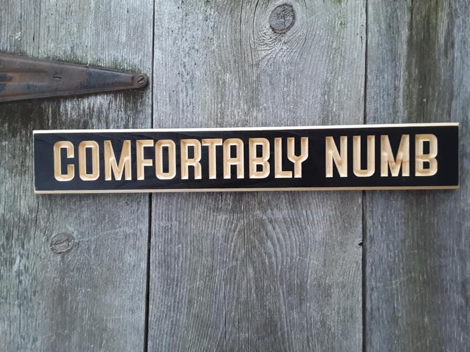 Carved/routed Street Sign Comfortably Numb Pink Floyd Sign Fan Sign ...