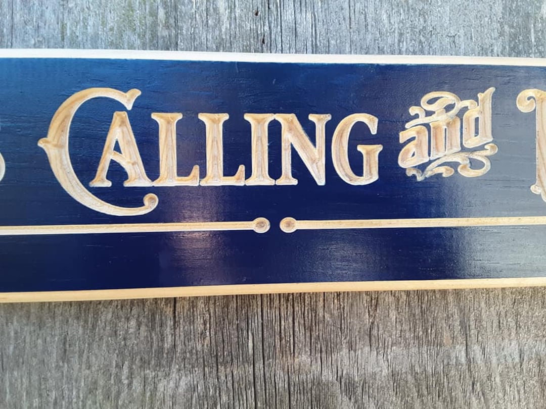 The Lake is Calling and I Must Go Sign Blue or Black With Natural ...