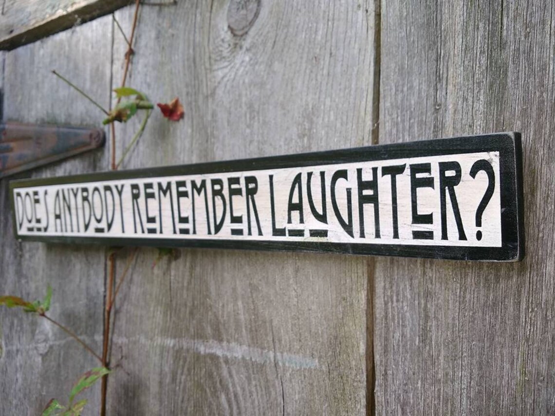 Does Anybody Remember Laughter Led Zeppelin Shabby Wood Sign Stairway ...