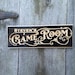 CUSTOM Game Room Sign Routed Carved Engraved Painted Sign Shabby Chic ...