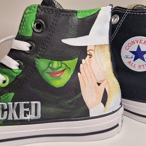 100% Hand Painted. Genuine Converse. Custom Musical Hi Tops Art Shoes ...