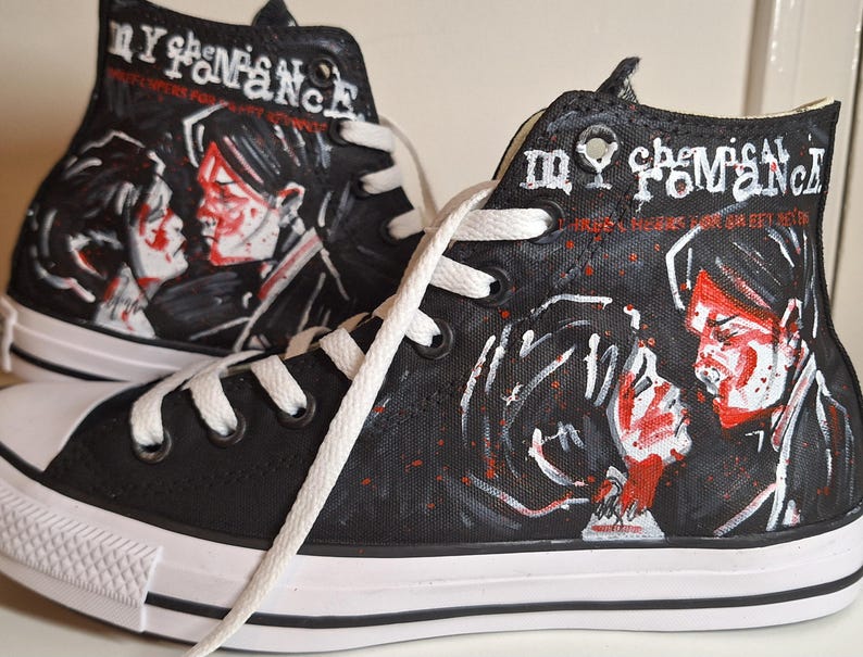 100% Hand Painted. Genuine Converse. Custom Art Shoes - Etsy