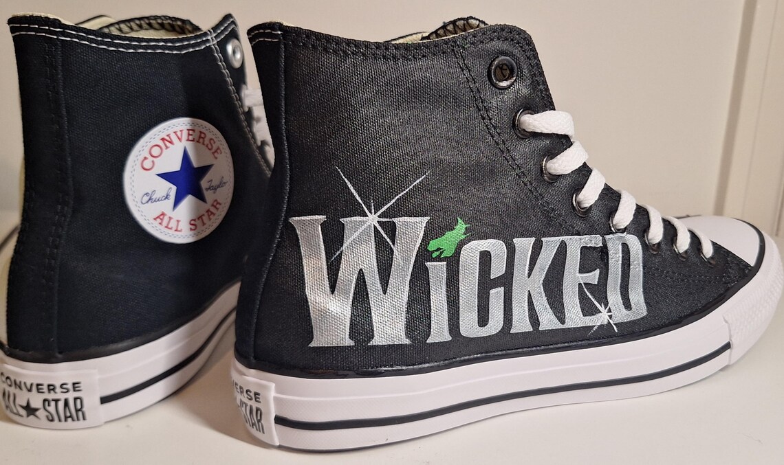 100% Hand Painted. Genuine Converse. Custom Musical Hi Tops Art Shoes ...