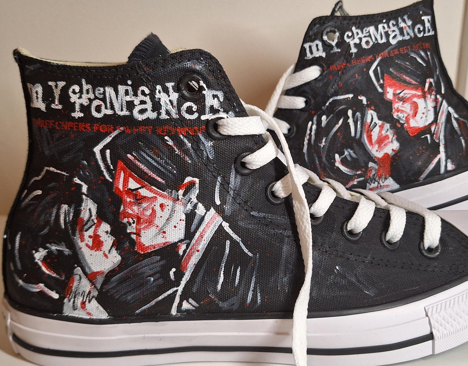 100% Hand Painted. Genuine Converse. Custom Art Shoes - Etsy