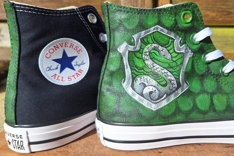 100% Hand Painted. Genuine Converse. Custom Art Shoes - Etsy