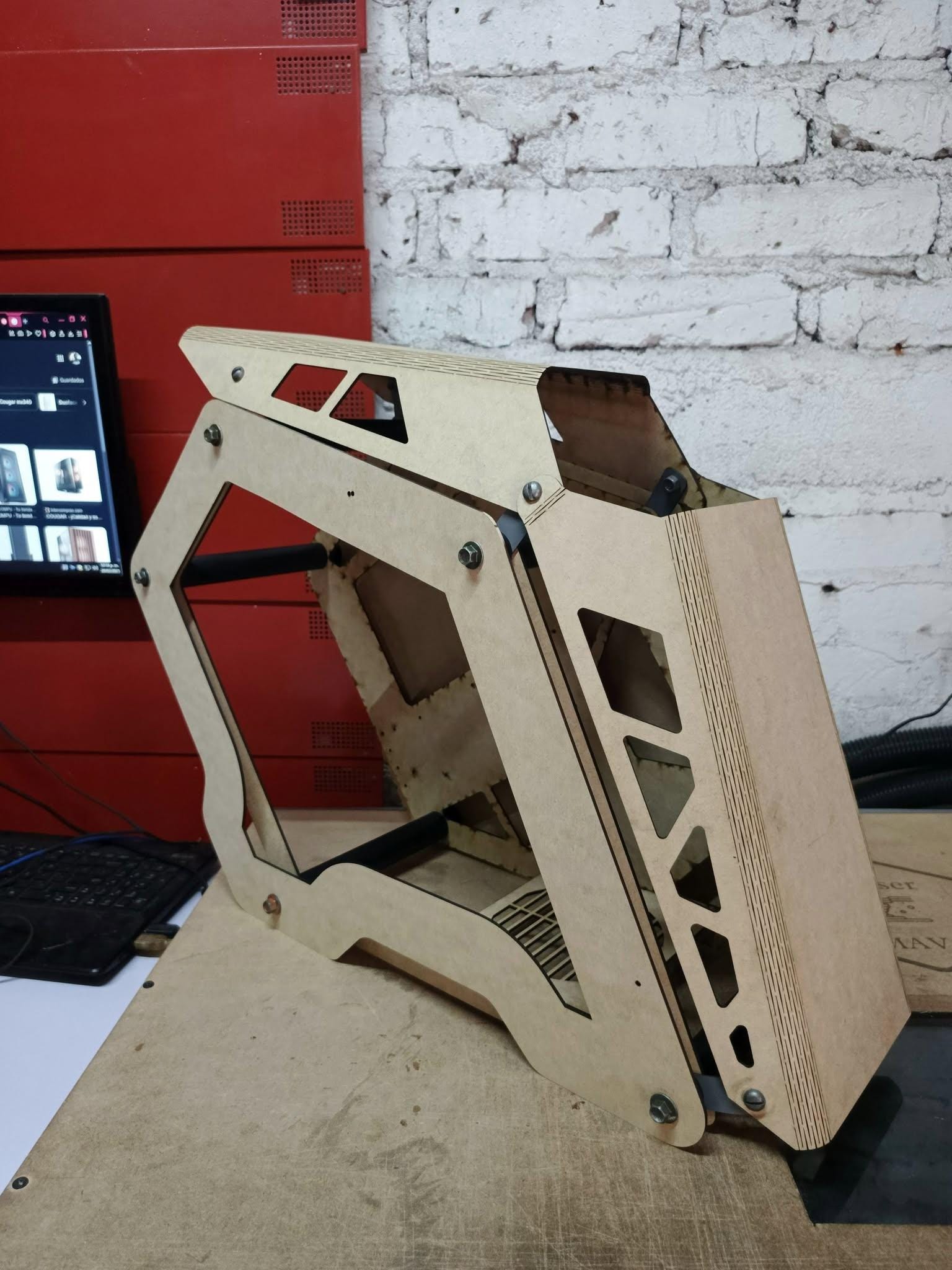 Cougar Pc Case Laser Cut Template Lightburn File Format - Etsy