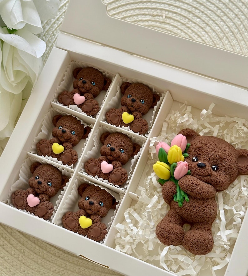 Milk Chocolate Bears Mother’s Day Gift for Mother Belgian Chocolate Exclusive Gifts - Etsy