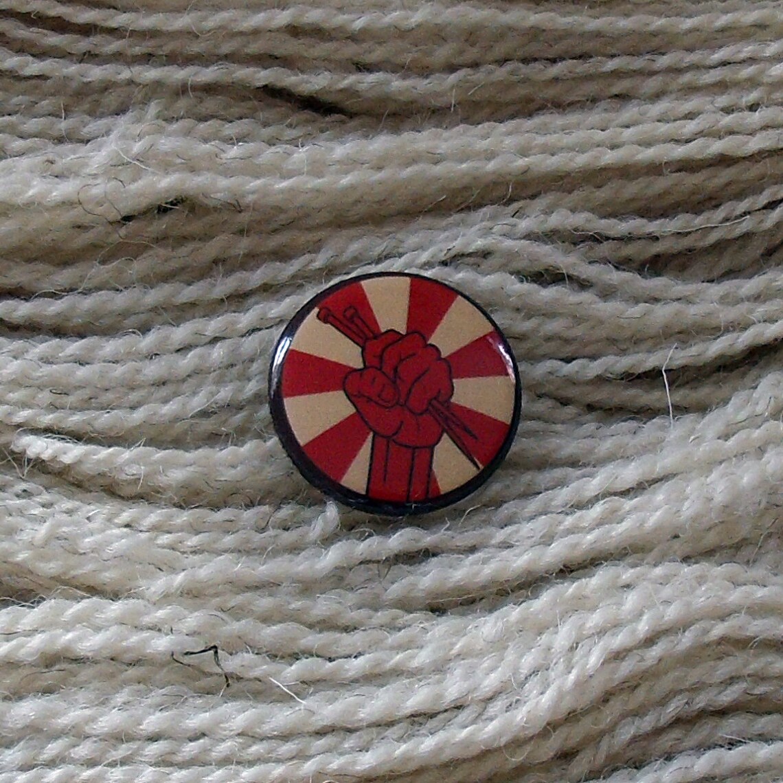 Knit Commie Color 1 Button for Knitting Knitters Who Knit - Etsy