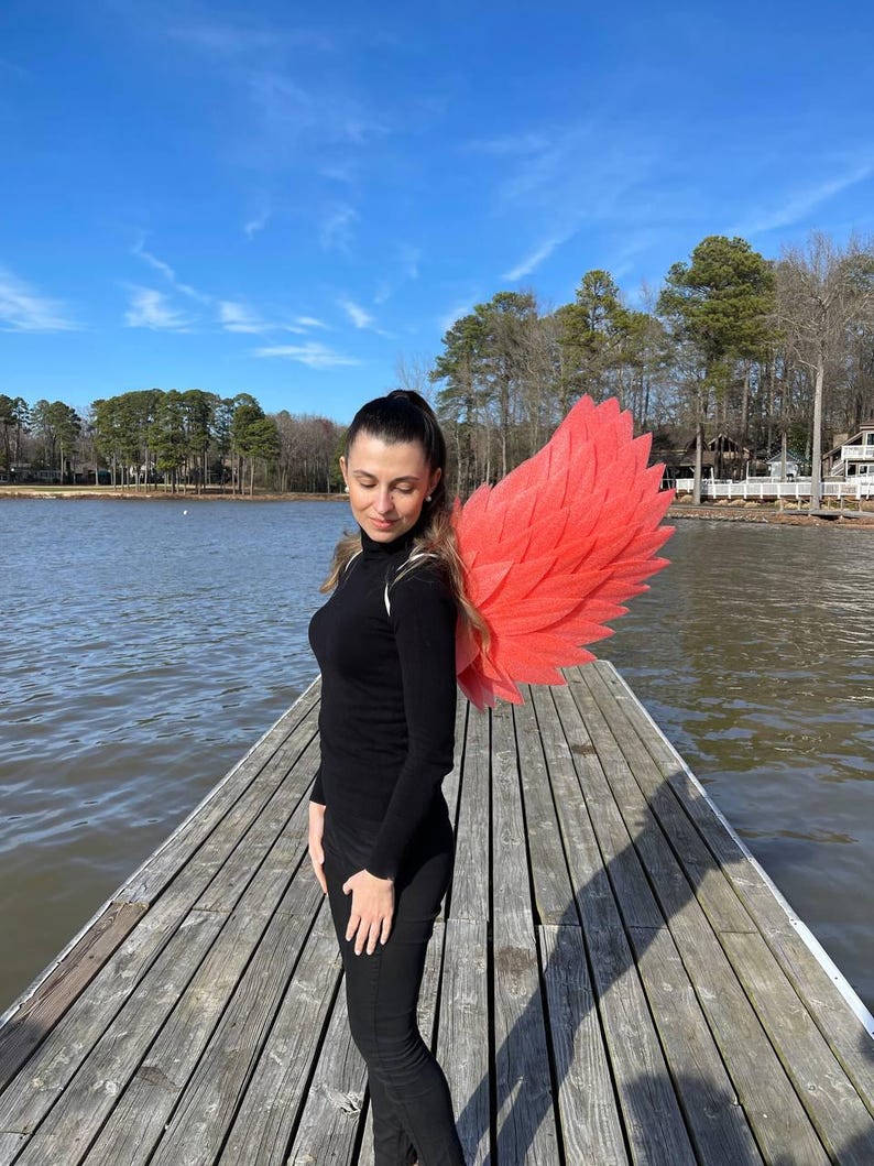 Red Angel Wings, Wings for Cosplay, Halloween, Festival, Wings Photo ...