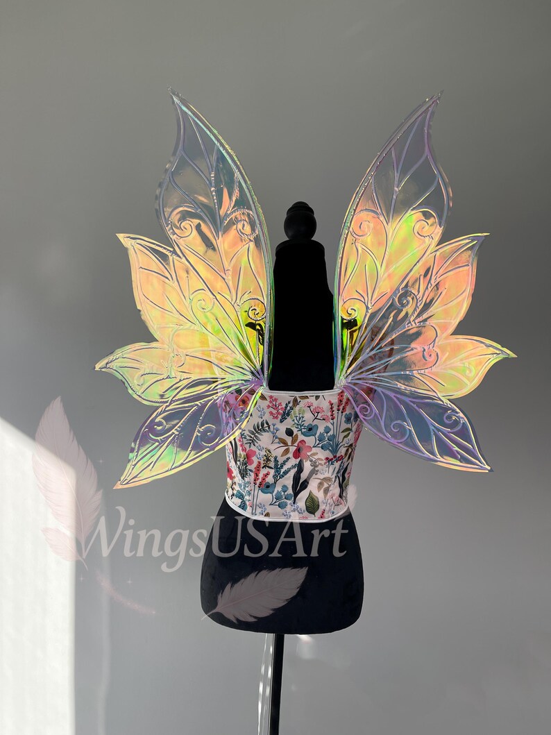 Iridescent Forest Wings for Festivals, Shimmering Woodland Wings for ...