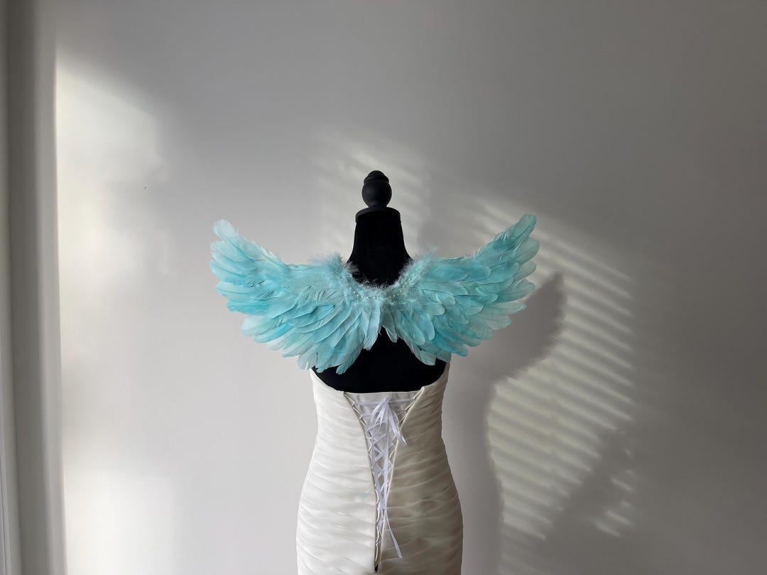 Blue Feather Wings, Fairy Wings, Blue Angel Wings, Blue Wings, Feather ...