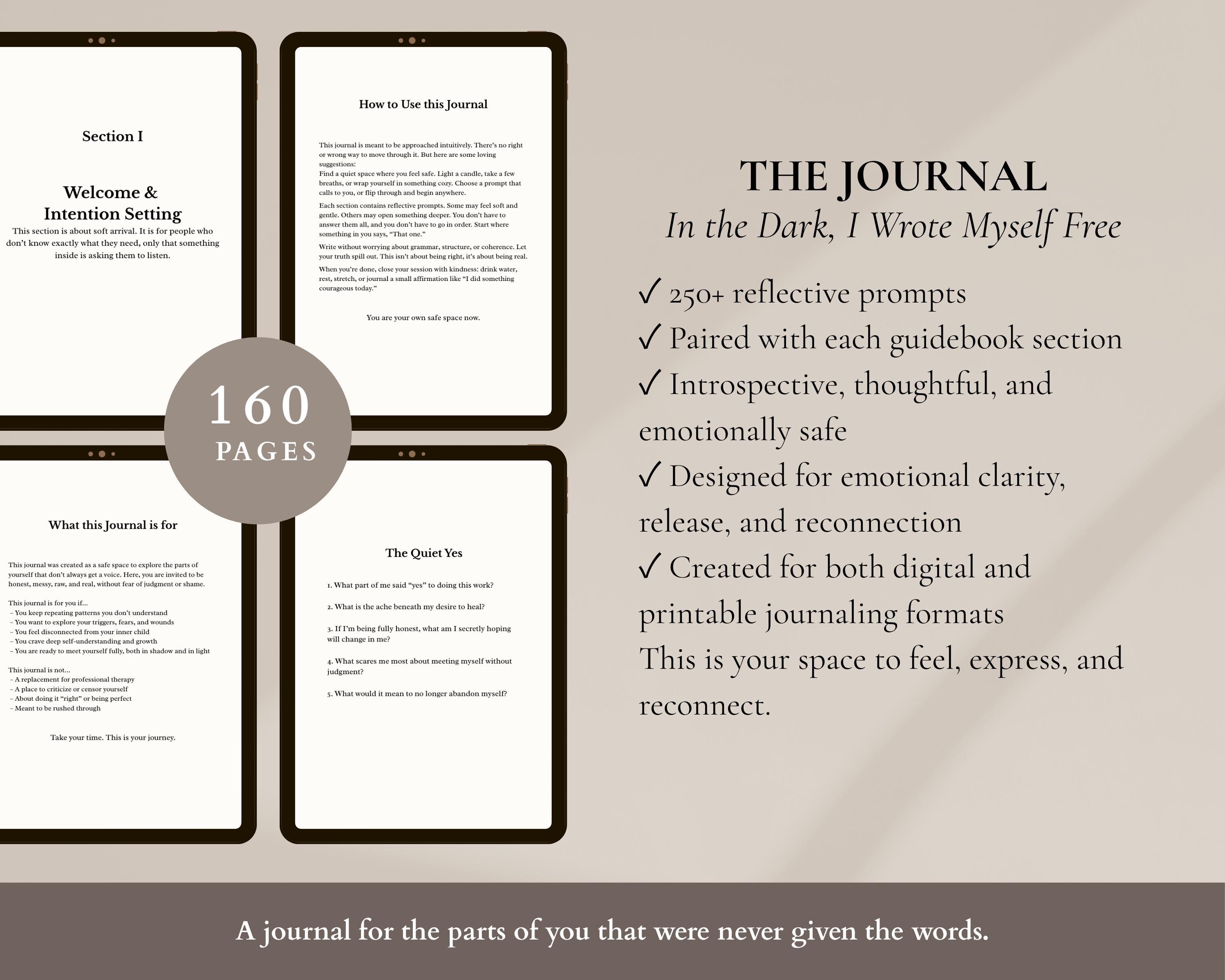 Shadow Work Journal and Guidebook Bundle: Inner Child Healing ...