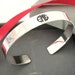 Custom Monogram Bracelet Sterling Silver Cuff Monogram Initials ...