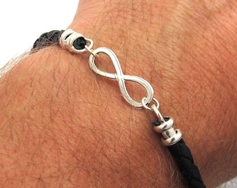 Infinity Bracelet Men - Etsy