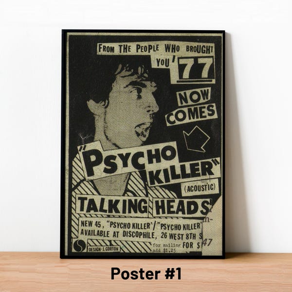 Talking Heads Poster - Etsy