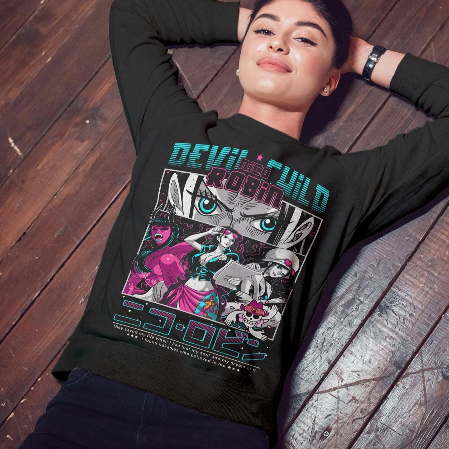 Nico Robin Fanart “devil Child” PNG | Anime Quote | Digital Download - Etsy