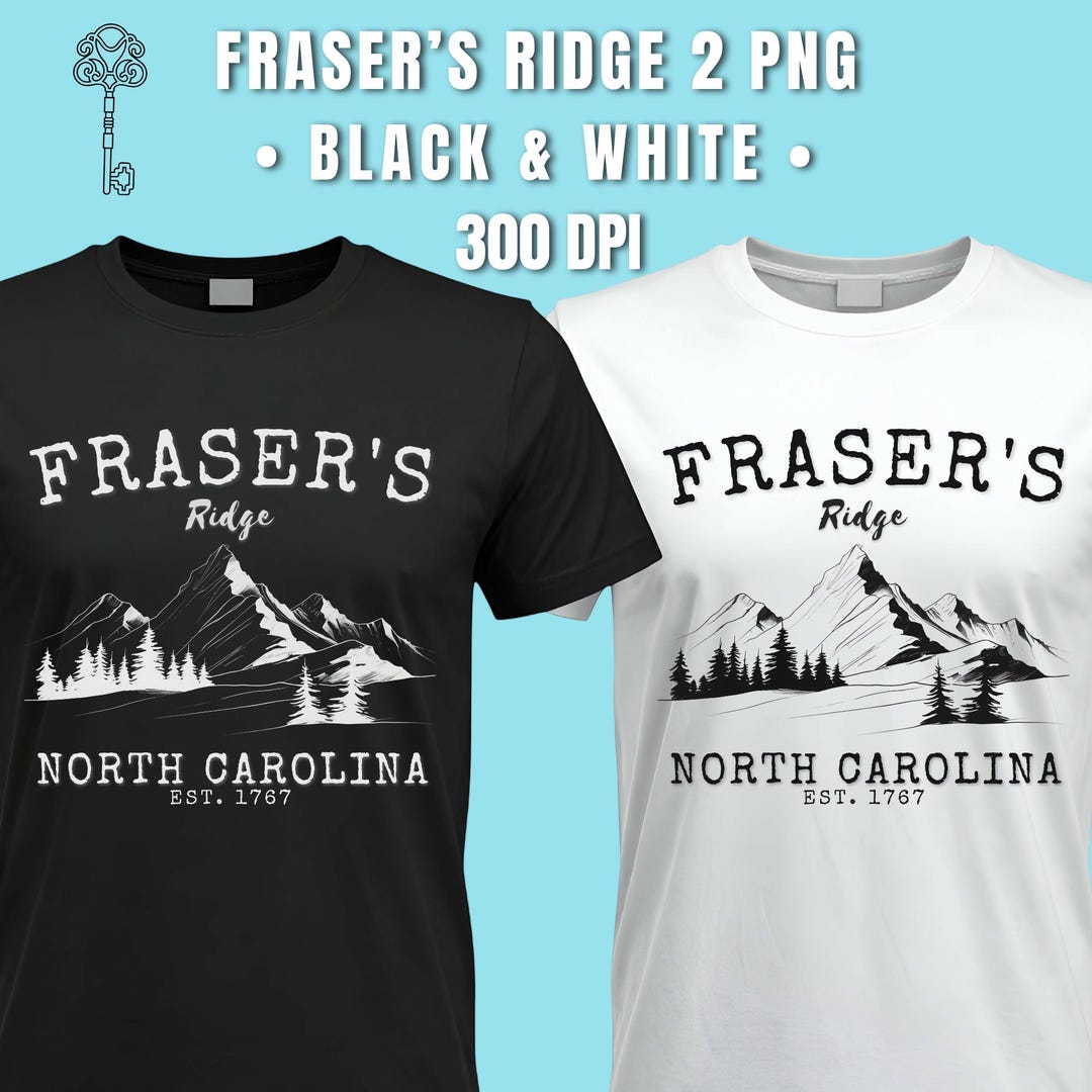 Outlander Fraser's Ridge Line Art | Highland Mountains PNG (digital ...