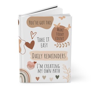 Mental Health Journal Daily Affirmations Hard Cover Journal Gift for ...