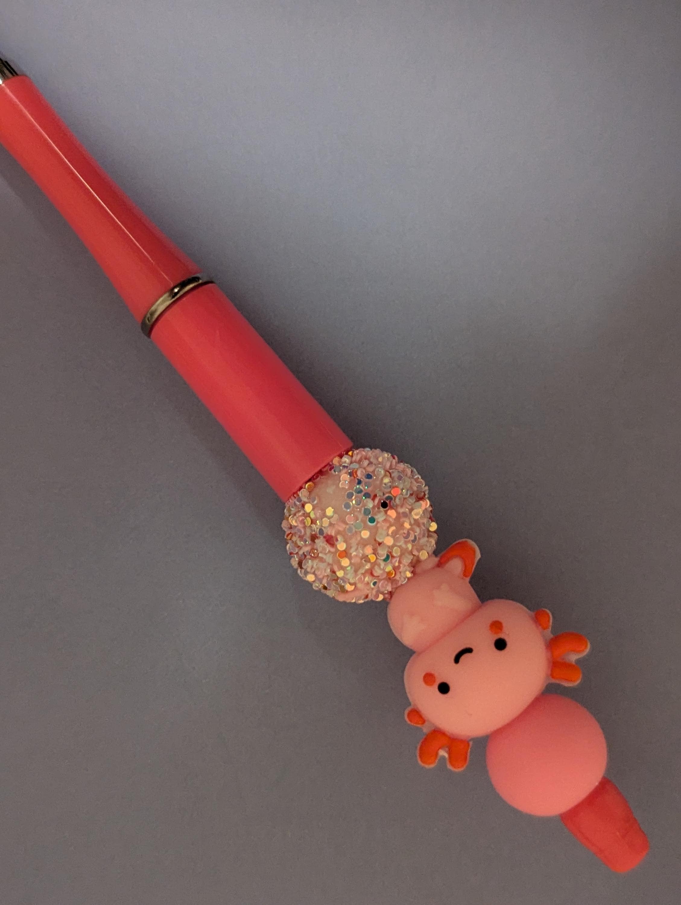 Cute Pink Axolotl Pen - Etsy