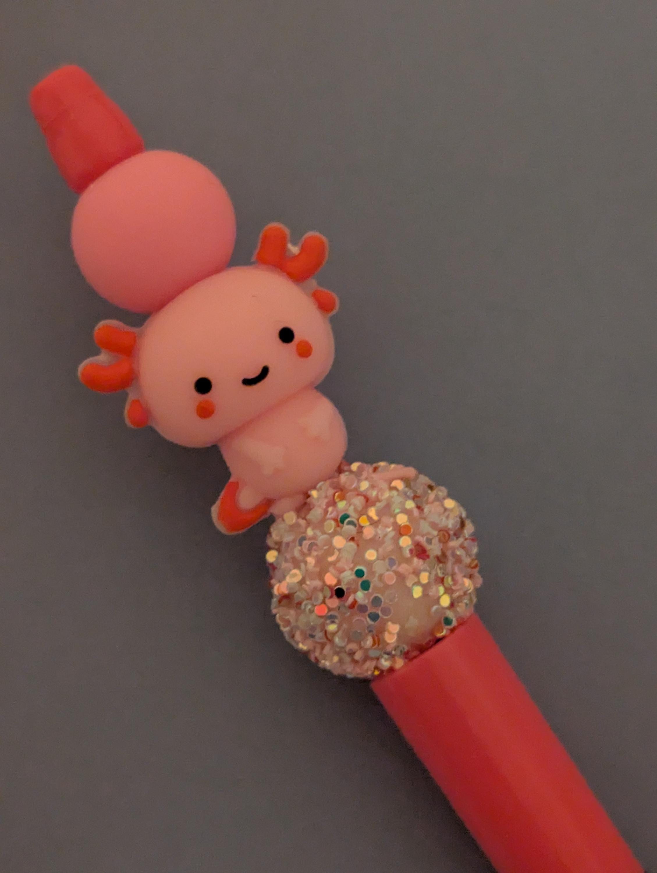 Cute Pink Axolotl Pen - Etsy